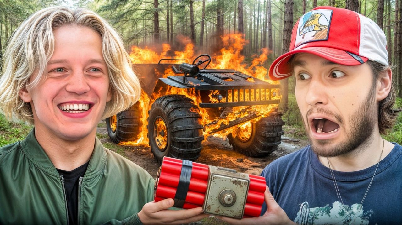 ЗАСТРЯЛИ В ЛЕСУ И ВЗОРВАЛИ ЛЕГЕНДАРНЫЙ БОЛОТОХОД??? - PARADEEVICH CHILL