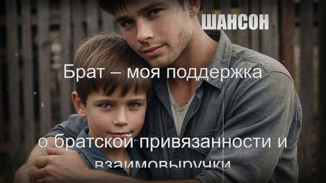 ШАНСОН|Брат – моя поддержка|о братской привязанности и взаимовыручки