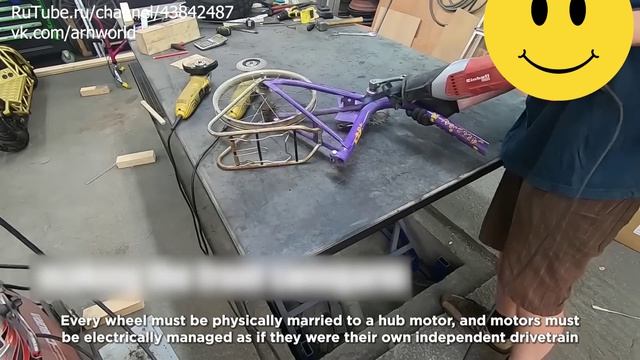 Мужчина собрал 3 КРУТЫХ электровелосипеда из автозапчастей: полный процесс от и до