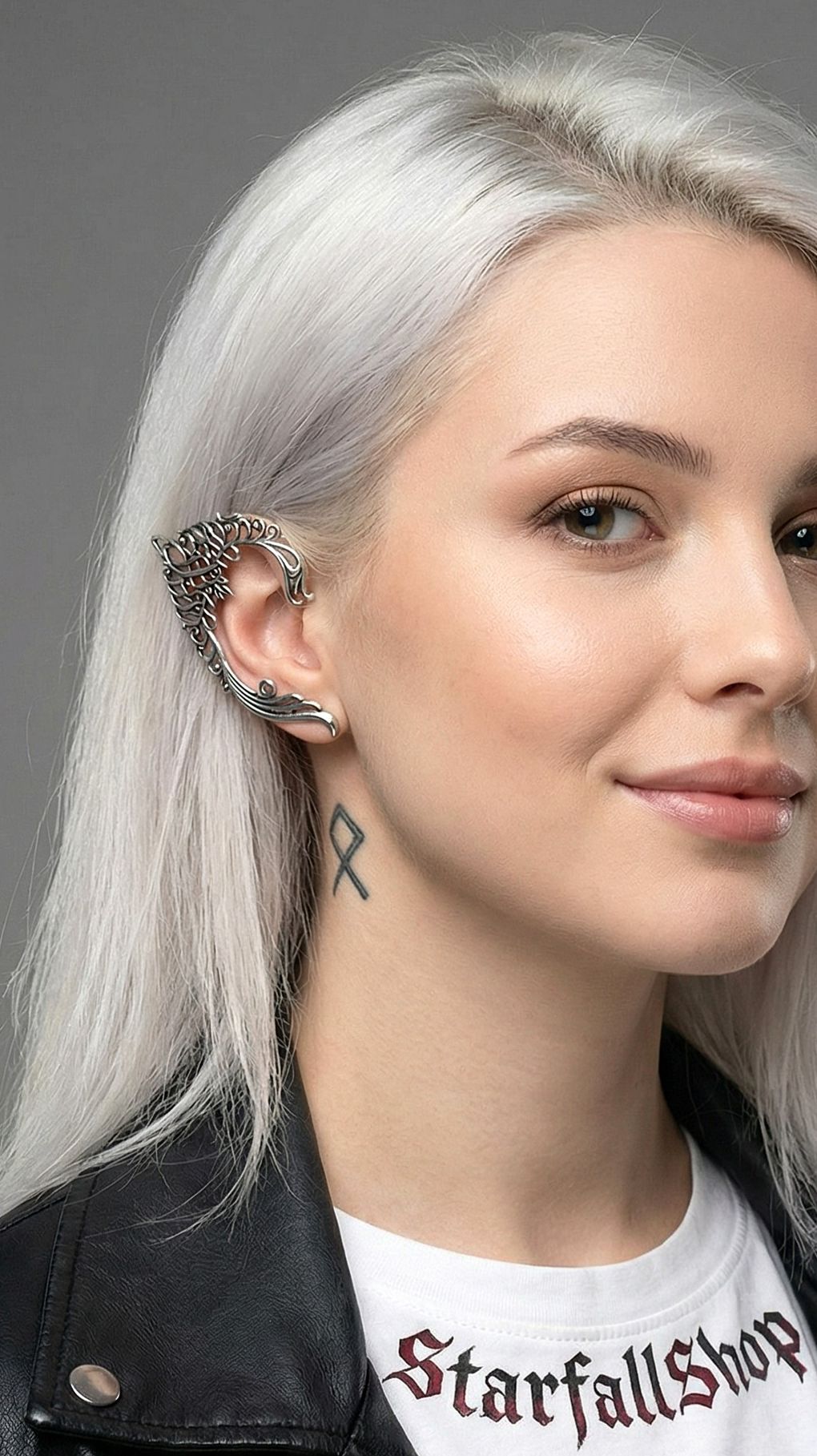 Моносерьга‑кафф "Эльфийская вязь" от StarfallShop