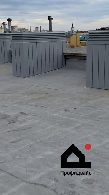 Монтаж сегментных коробов и дымников Профидвайс