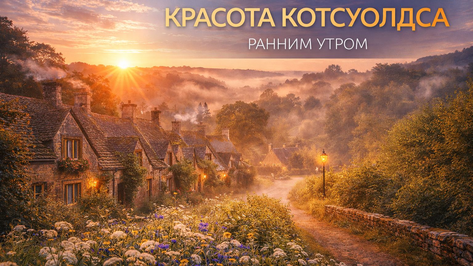 Красота Котсуолдса ранним утром