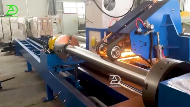 Двухголовочный ленточный полировальный станок для труб ADV106 – станок для полировки труб