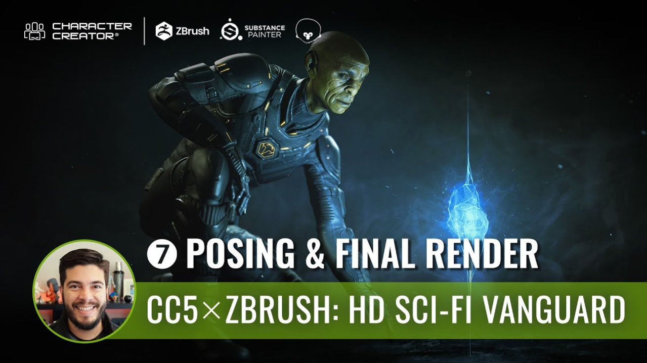 Позирование и рендер в Marmoset Toolbag 5 с Character Creator 5 | Sci-Fi Vanguard Финал серии ч.7/7