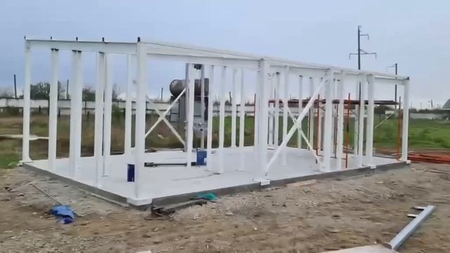 Быстровозводимое здание под цех убоя и переработки мяса.