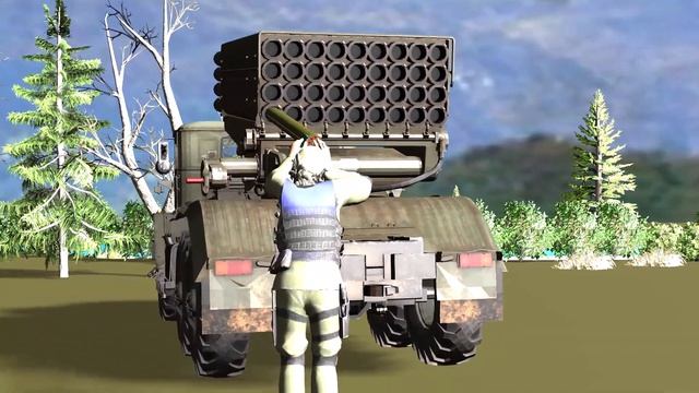 #Моделидляигр   Загрузка боекомплекта РСЗО  ГРАД