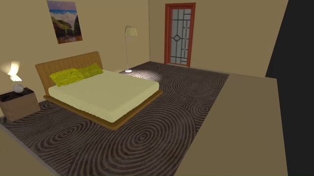 3д простыня, падающая на матрас