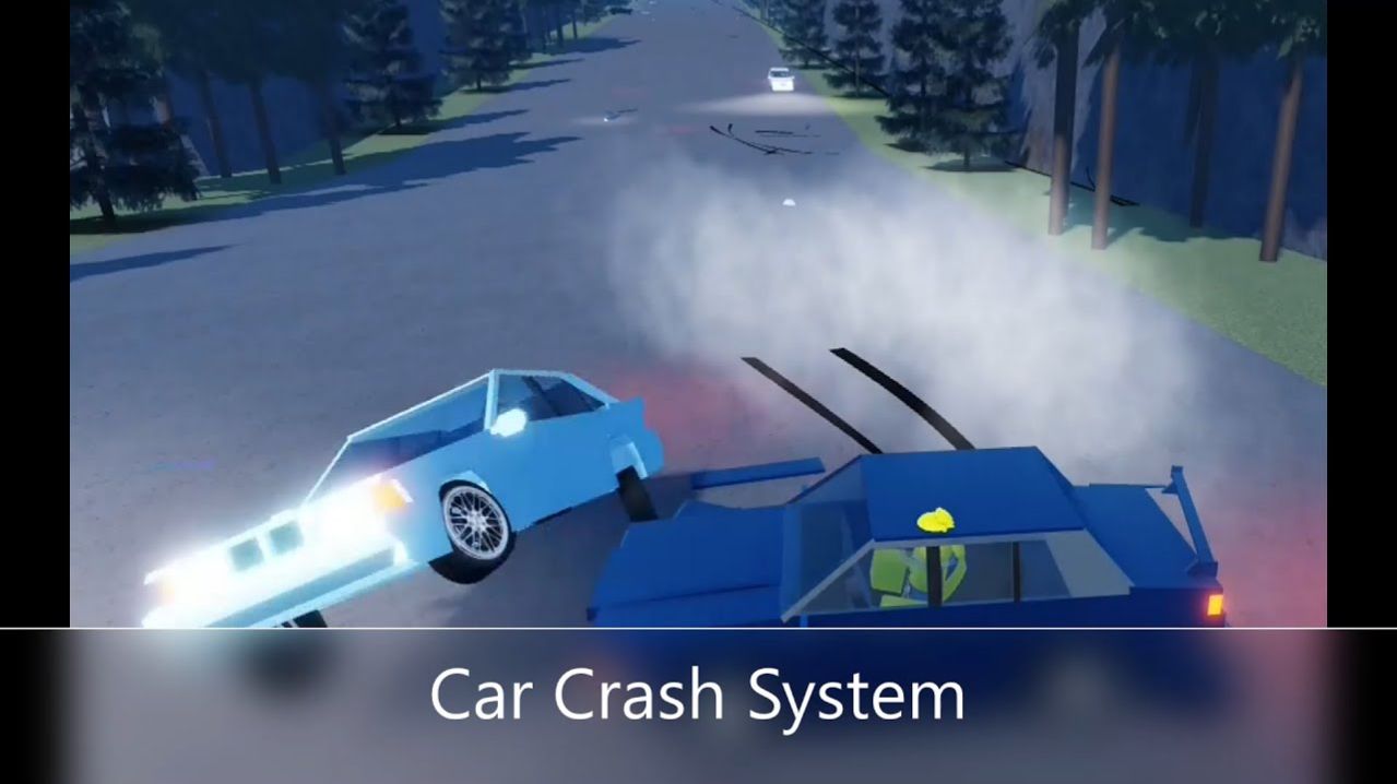 Играю в car crash system в роблокс