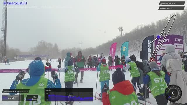 Уфимский марафон-2026_1 км (бортовое видео)