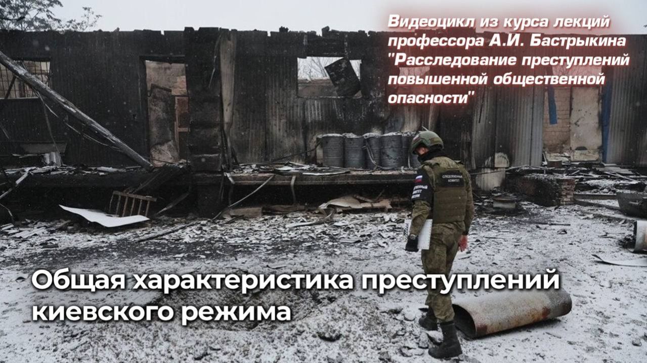 Общая характеристика преступлений киевского режима