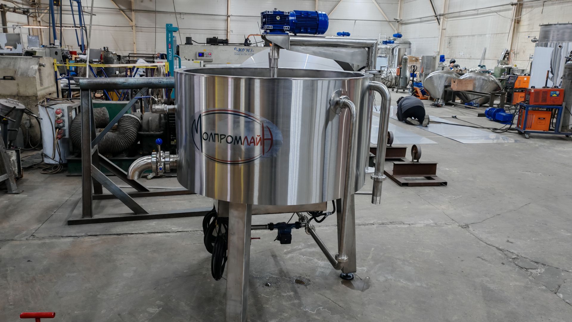 Сыроварочный Котёл — КС-500 45кВт - слайд-шоу