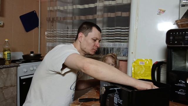 Готовим чесночные гренки в аэрогрлие #Demiand