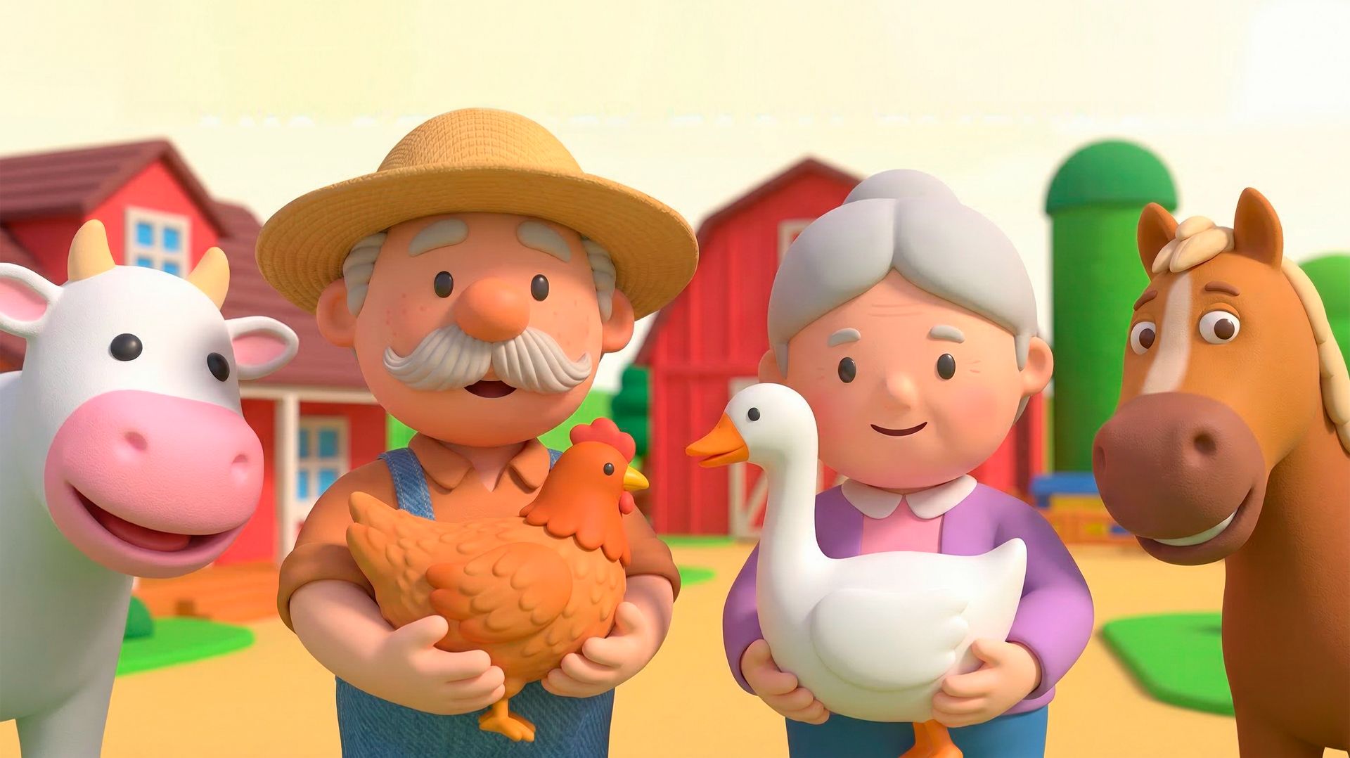 Весёлая ферма . Кто что ест? | Песенка для детей | Музыкаша