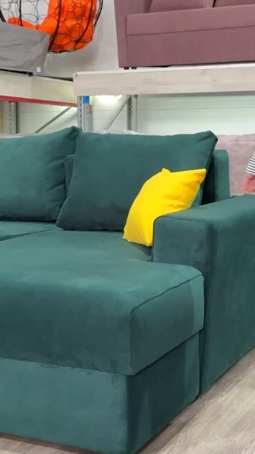 УГЛОВОЙ ДИВАН “ПУШИСТИК 2 МОДУЛЯ". ВИДЕООБЗОР