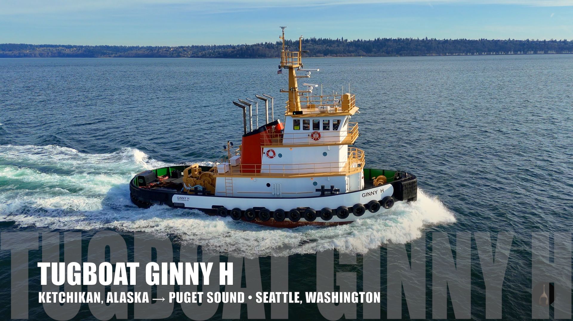 Буксир Ginny H выполняет переход с юга — из Кетчикана (Аляска) в Пьюджет-Саунд и Сиэтл