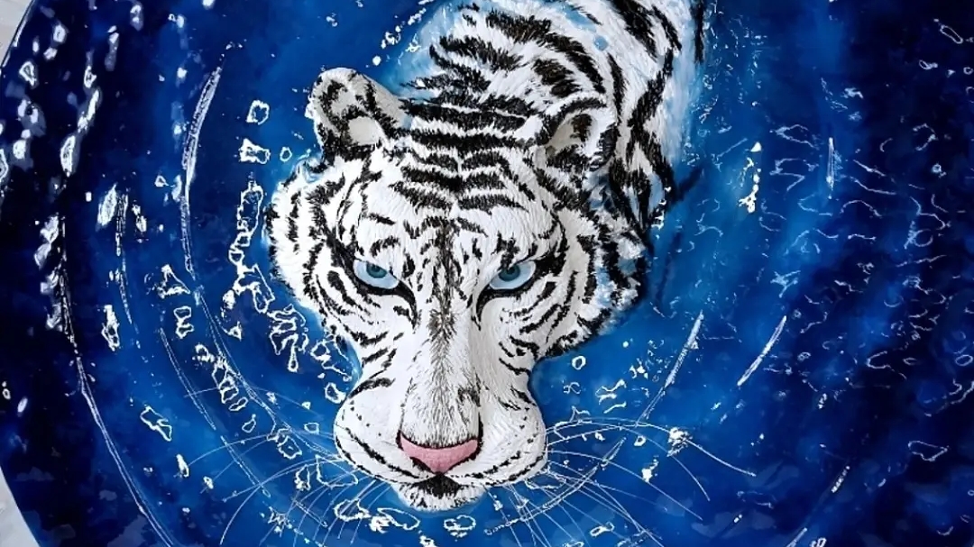 Тигр барельеф