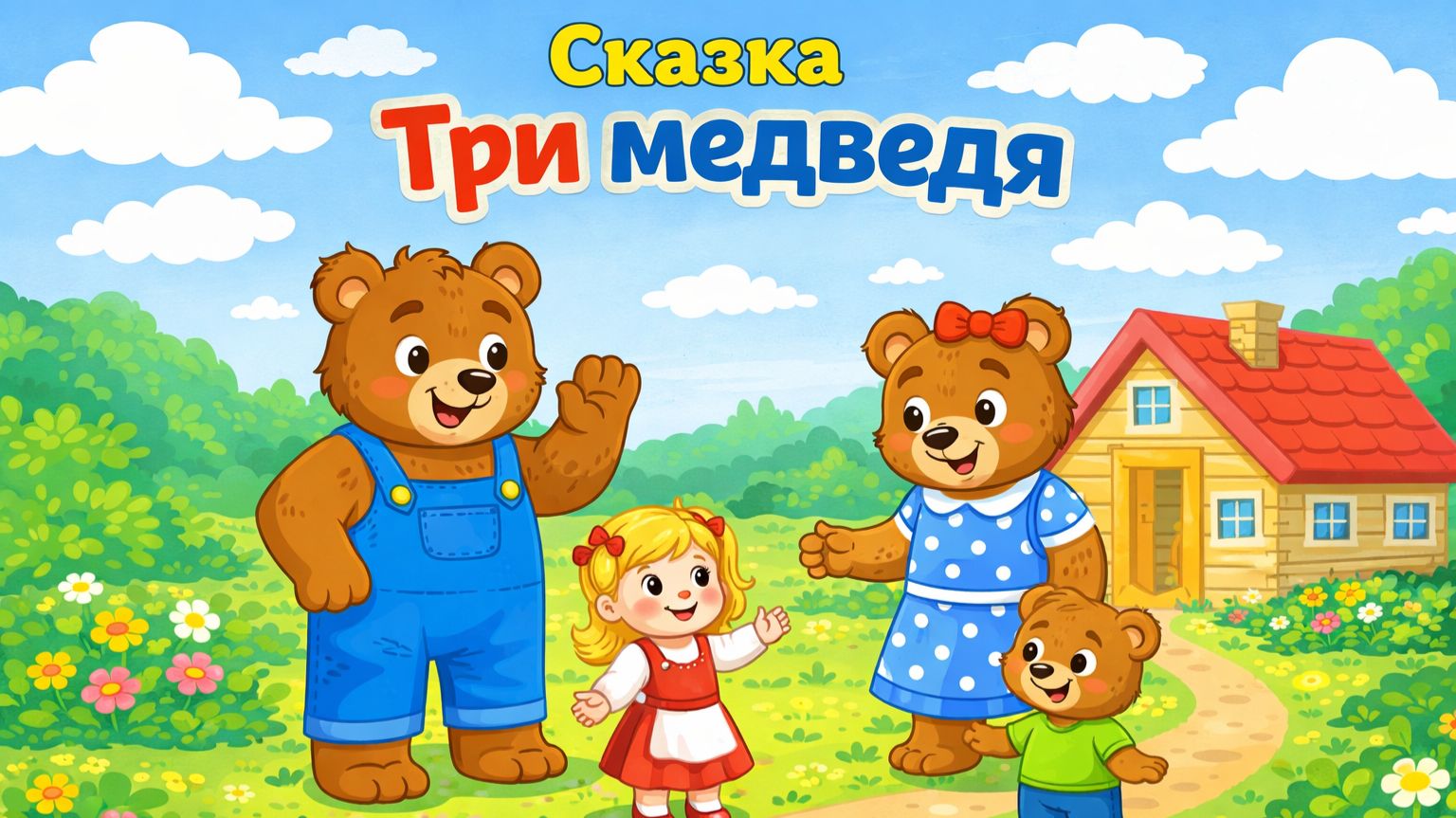 Три медведя. Аудио сказки | Сказки у лесной опушки | Сказки на ночь для детей, Народные сказки