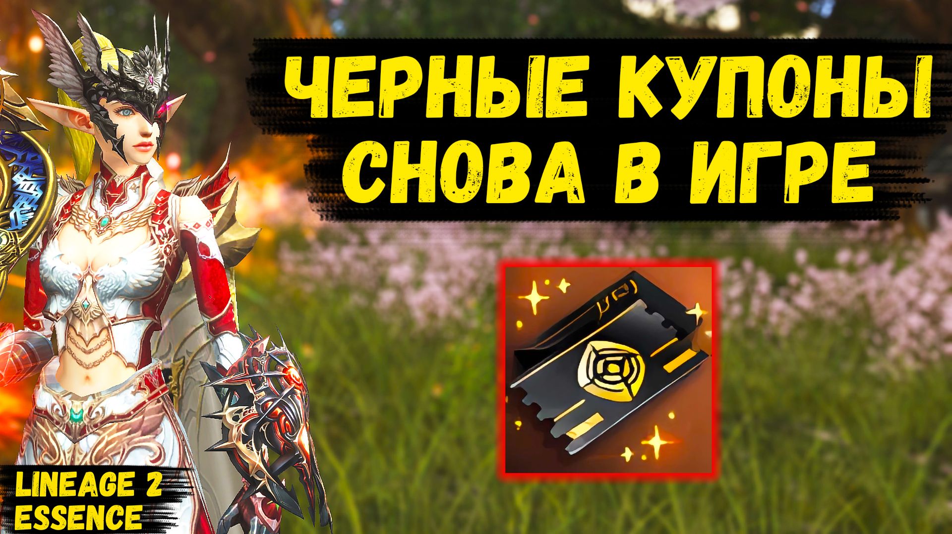 ЧЕРНЫЕ КУПОНЫ ВЕРНУЛИСЬ! Забирай ВСЕ ПОДАРКИ в честь ОБНОВЫ в Lineage 2 Essence.