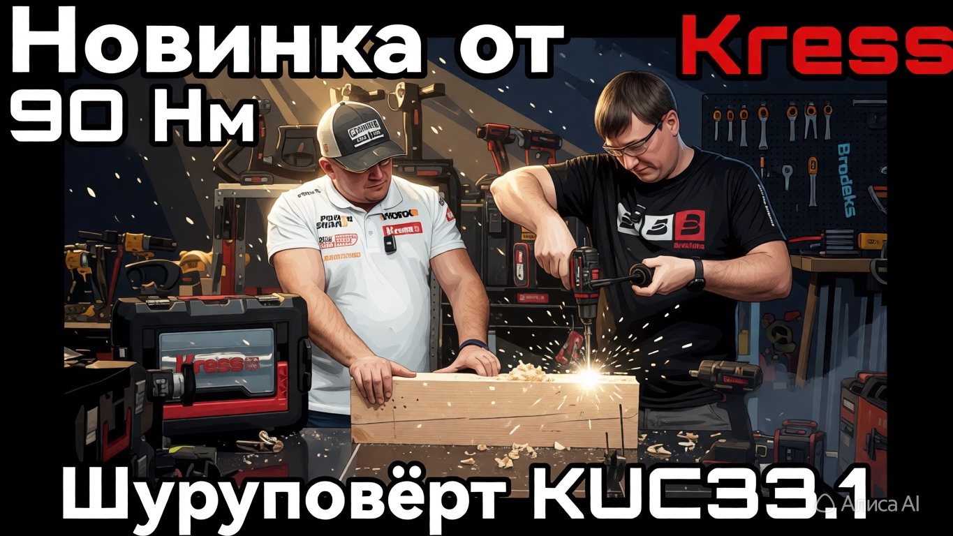 Новинка Kress Дрель Шуруповёрт KUC33.1 на 90нм