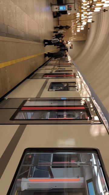 💙 Обкатка Третьего синего балтийца на станции метро Чёрная речка