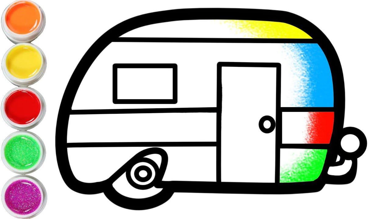 мультик для детей-Как нарисовать ПРИЦЕП/Рисование прицепа