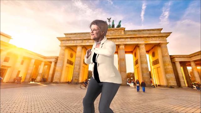 Рок-н -ролл   в  исполнении  Ангелы  Меркель