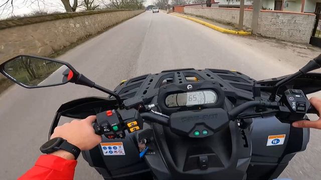 Тестовый заезд CAN-AM OUTLANDER MAX XT-P 1000 2022 года (бинауральное аудио)