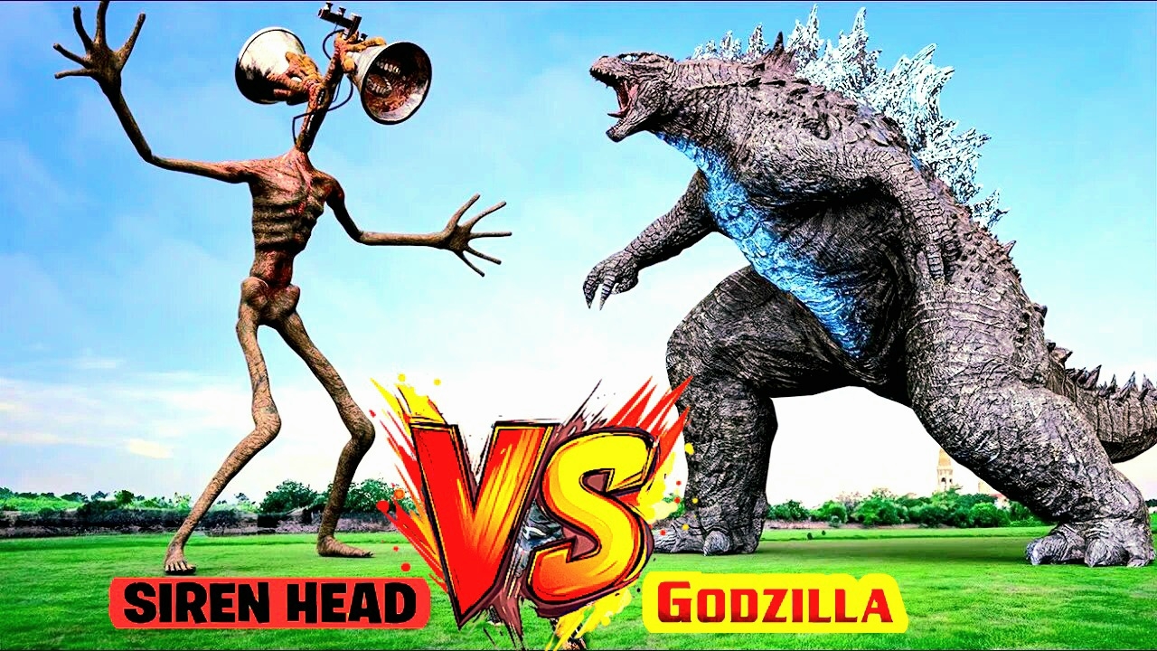 📢 СИРЕНОГОЛОВЫЙ 📢 - против ГОДЗИЛЛЫ. Кто круче? SIREN HEAD.