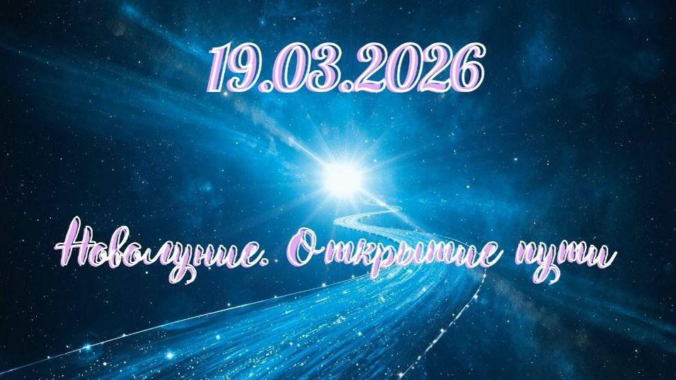 19.03.2026 НОВОЛУНИЕ. Открытие пути #вселеннаяя #творец #новыеэнергии #19032026