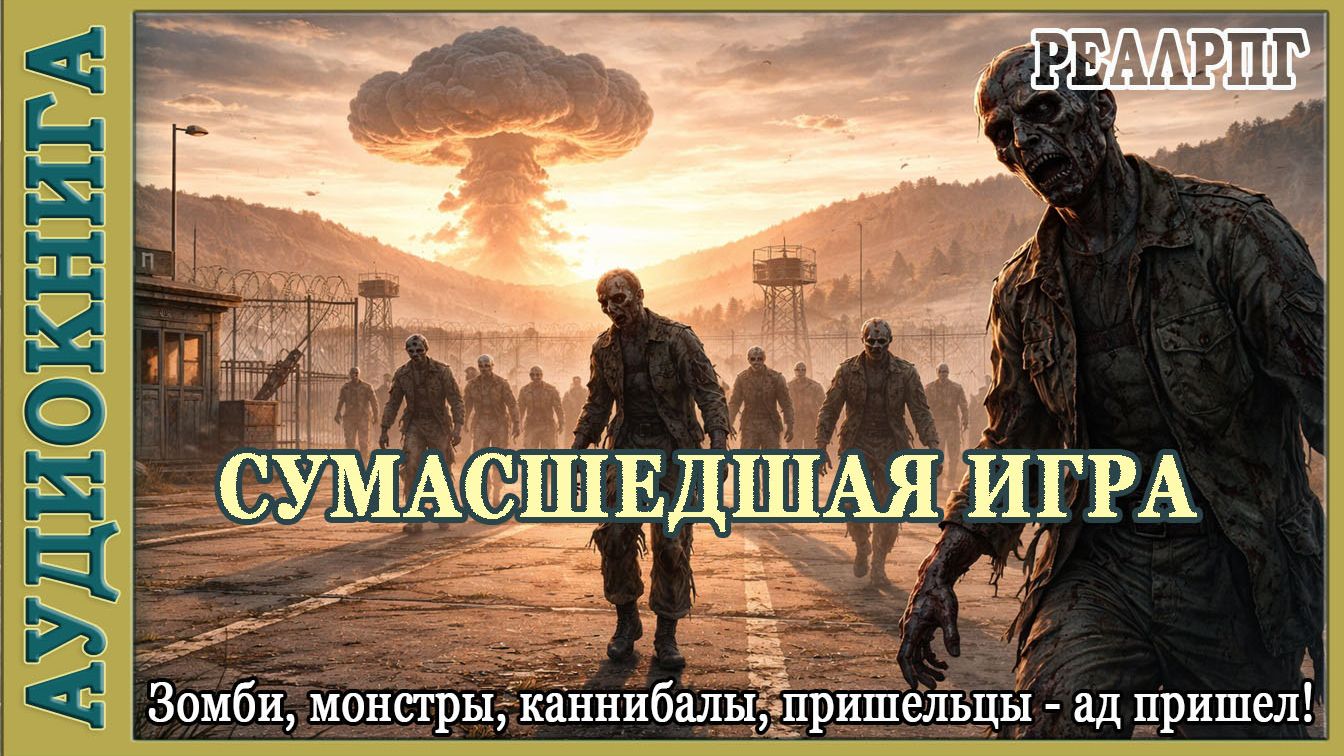 Сумасшедшая игра. Зомби, монстры, каннибалы, пришельцы - ад пришел!. Аудиокнига РеалРПГ