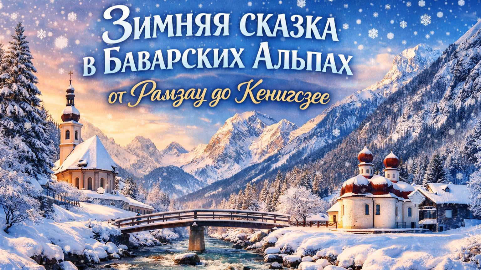 Зимняя сказка в Баварских Альпах — от Рамзау до Кенигсзее