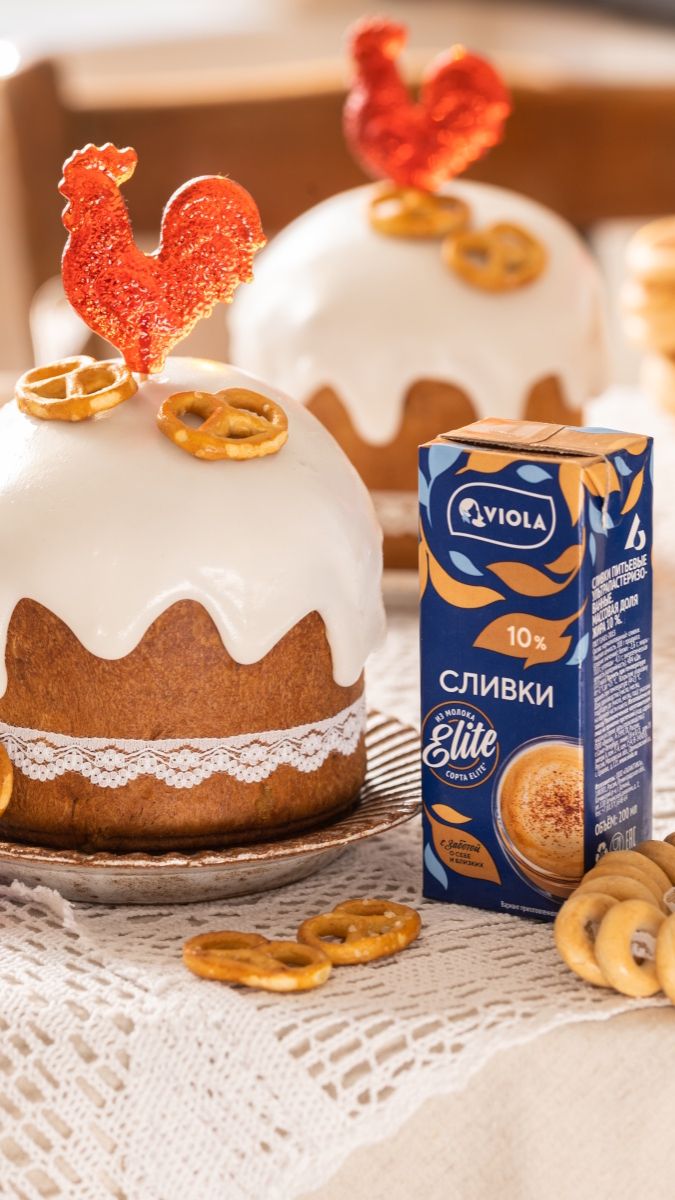 Апельсиновый кулич на сливках и желтках