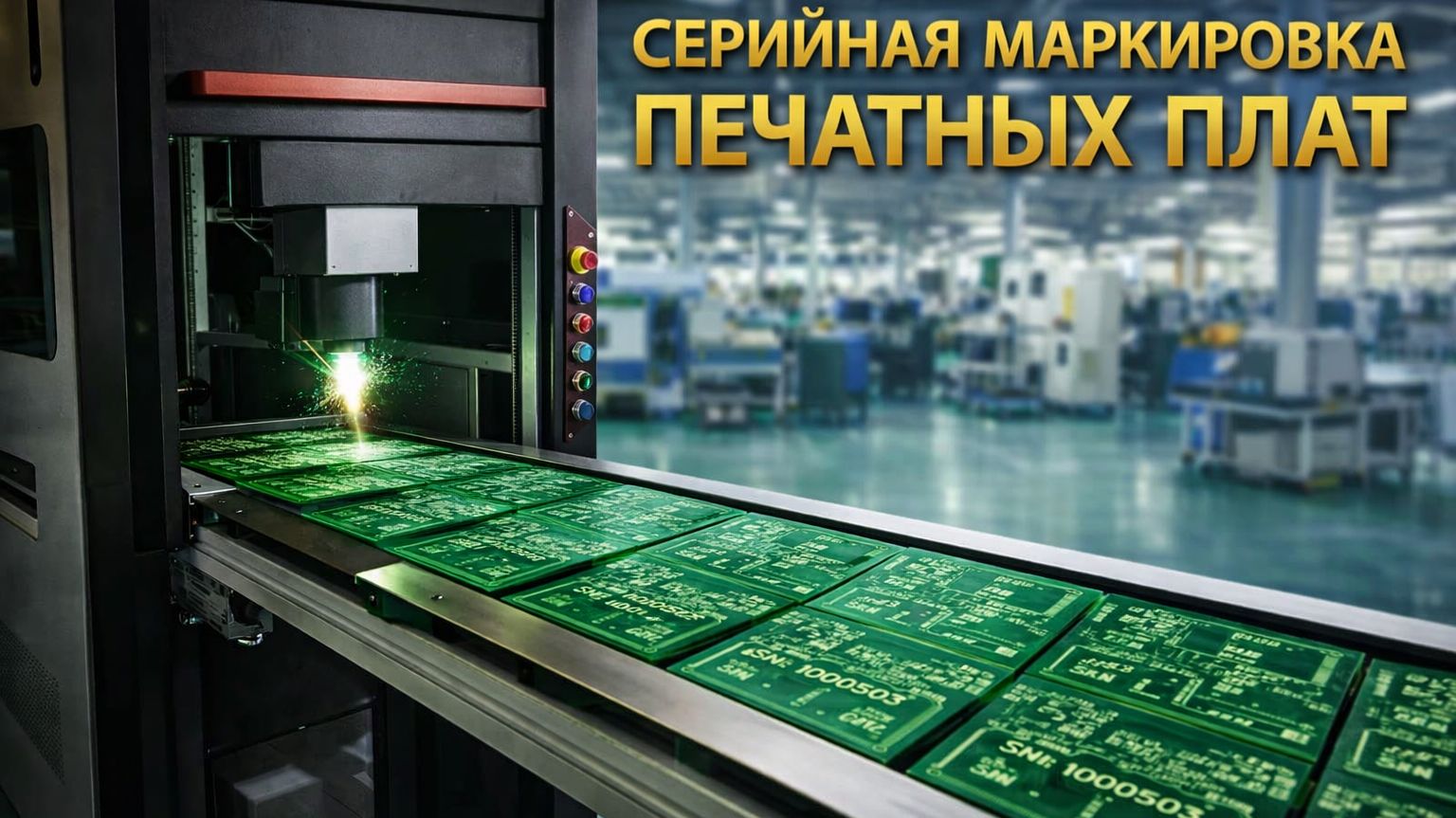 Конвейерная гравировка печатных плат