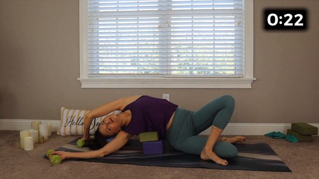 Somatic Yin Yoga Myofascial Release for a Flat Belly digestion V