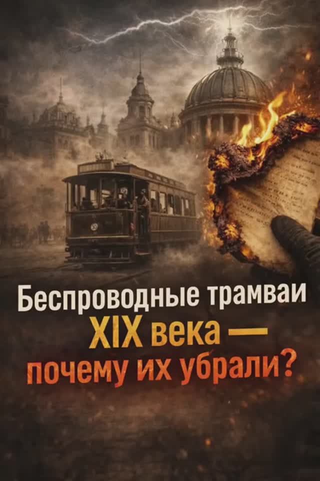 Беспроводные трамваи 19 века почему их убрали ?