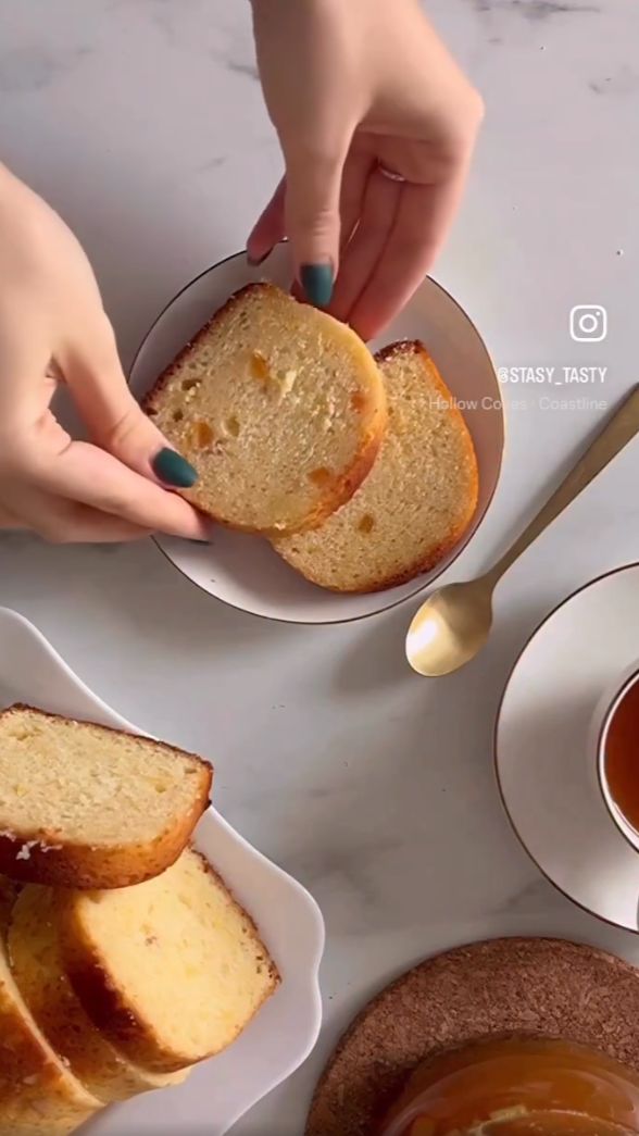 Рецепт творожного кекса с апельсином🥧
