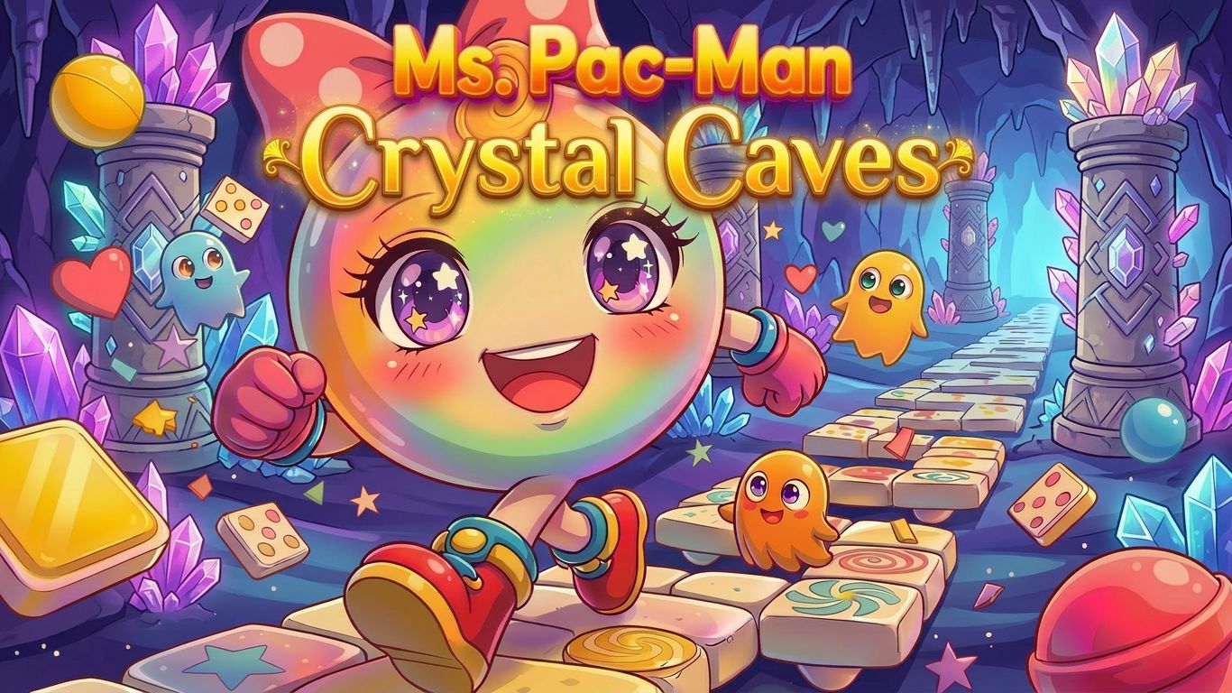 💎 Ms. PAC-MAN PS1 — Второй мир Crystal Caves (Stage 2)