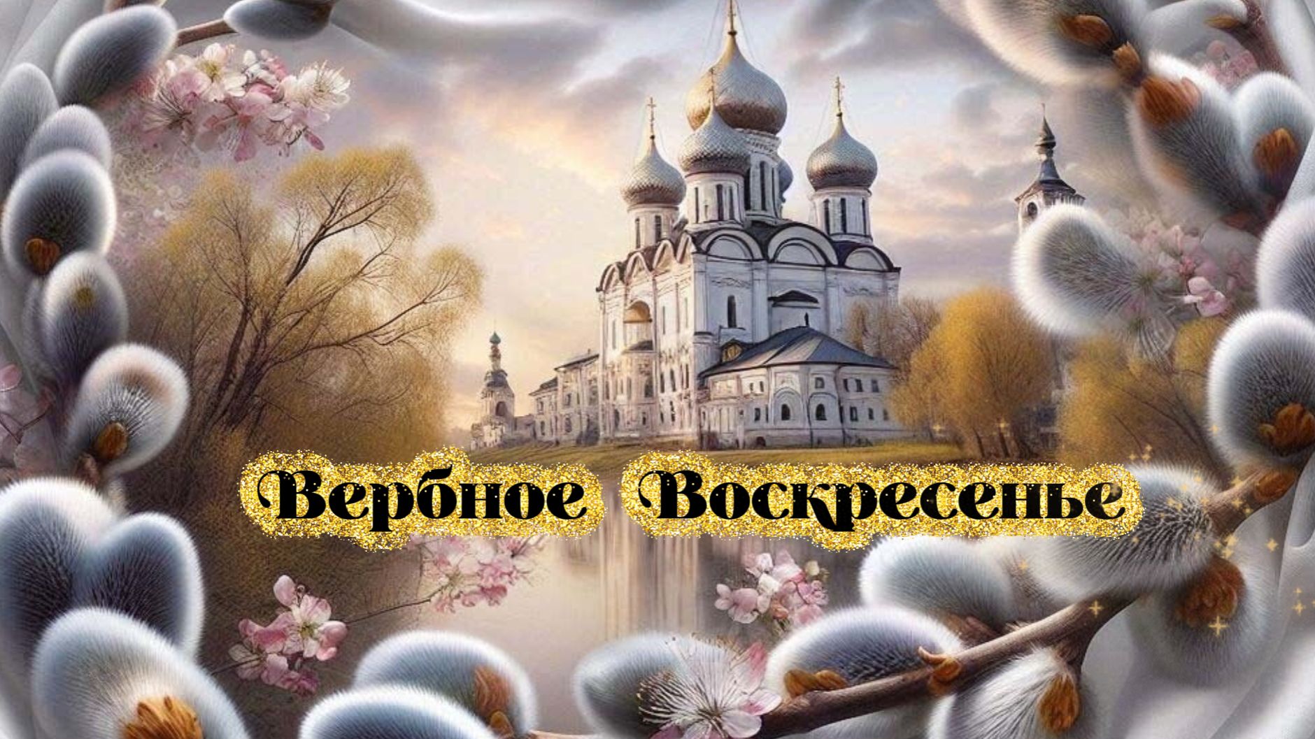 Вербное воскресенье поздравление 5 апреля счастья здоровья удачи! 🌿✨