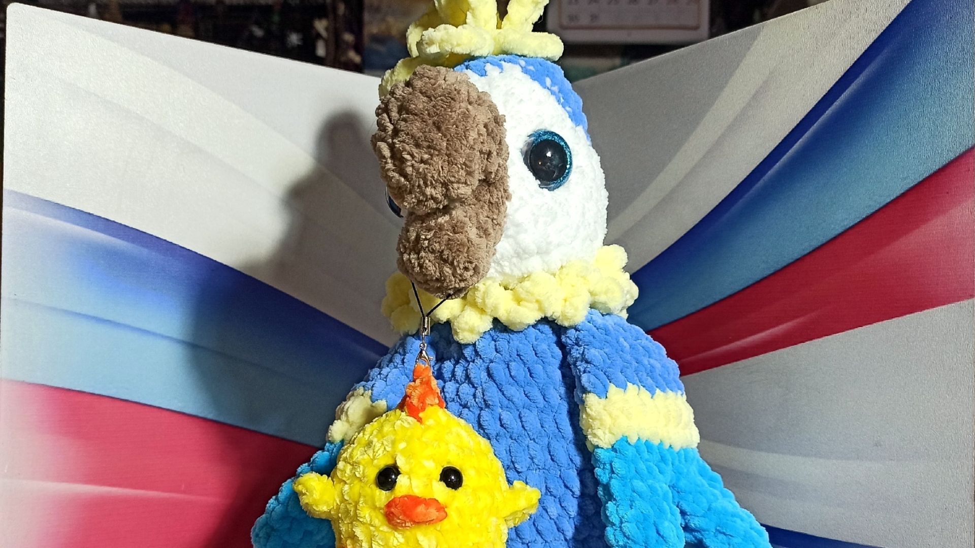 Попугай 30 см #вязаная_игрушка #амигуруми +79215950848 #хендмейд