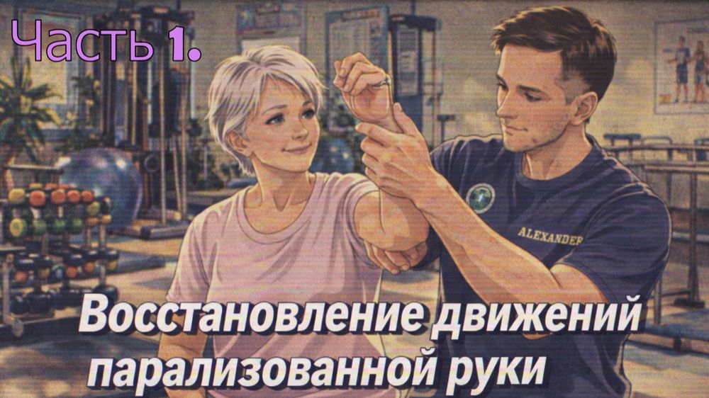Восстановление движений в парализованной руке - упражнения. Часть 1.