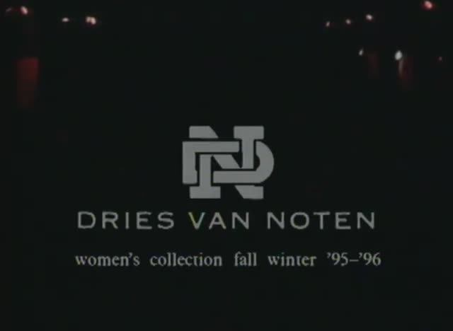 Показ женской коллекции Dries Van Noten осень-зима 1995-1996