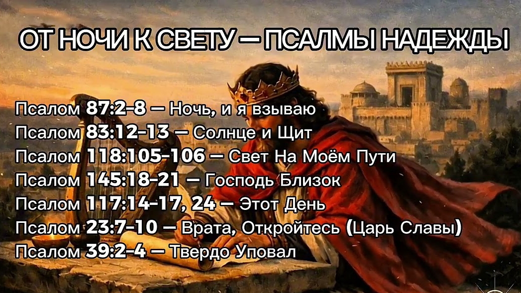 ОТ НОЧИ К СВЕТУ — ПСАЛМЫ НАДЕЖДЫ | Мелодия Слова Божьего