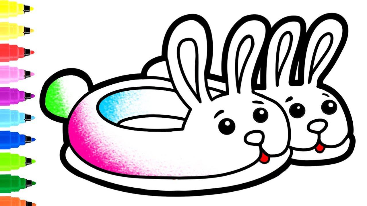 мультики для детей-Как нарисовать ТАПОЧКИ/Рисование ТАПОЧКИ для детей