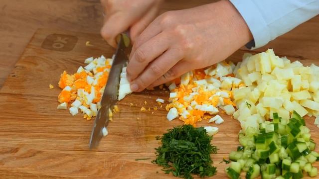 Рецепт окрошки 😋 плюс скумбрия горячего копчения 😉 Пробовали? 😊 Рецепты летнего супа Окрошка