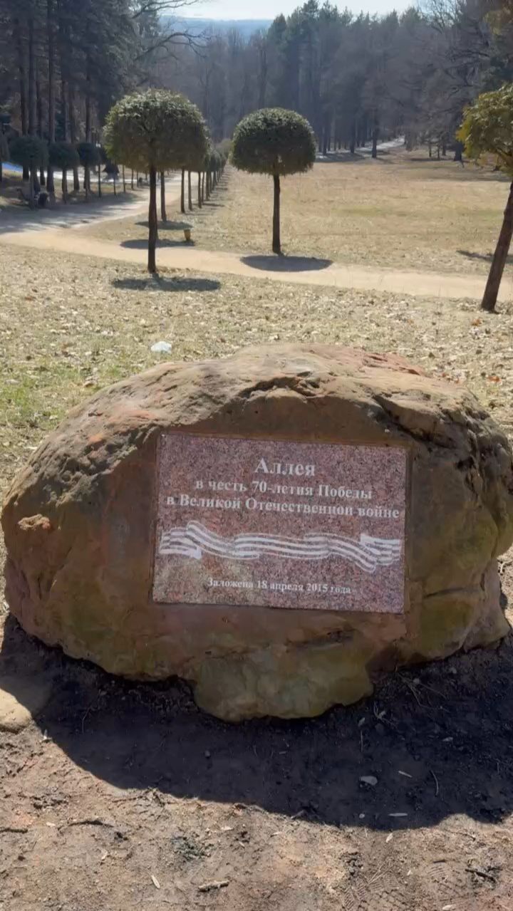 Аллеи памяти в Кисловодском парке - деревья, хранящие историю