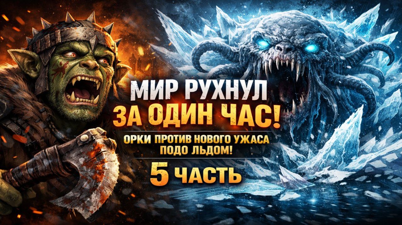МИР РУХНУЛ ЗА ОДИН ЧАС: Апокалипсис на Сахалине. Орки против нового ужаса подо льдом! 5 Часть.