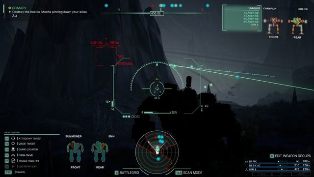 "Прижаты" (Pinned Down) на Куршавеле (Courchevel), в MechWarrior 5 - Clans, 2026-03-18