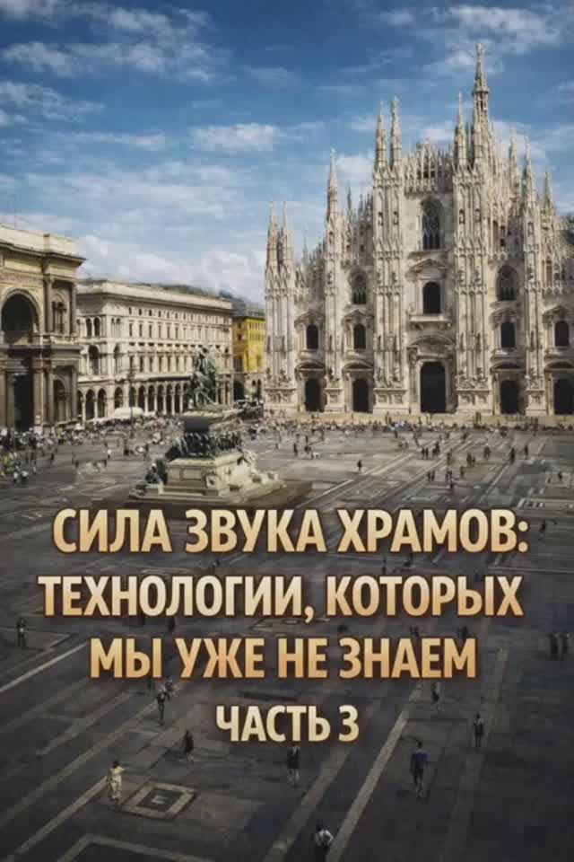 Сила звука храмов : технологии которых мы уже ни знаем. Часть 3/3