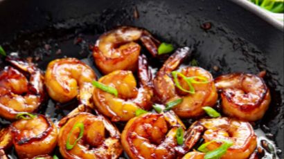 КРЕВЕТКИ В МЕДОВО-ЧЕСНОЧНОМ СОУСЕ