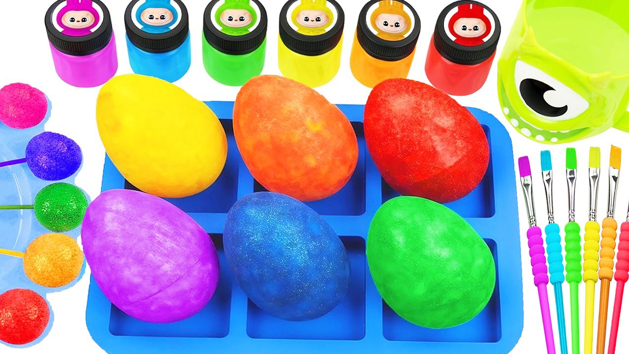 Мультики для малышей. Яркие яички, кисточки и Чупа-чупсы. Мультики для детей смотреть онлайн.